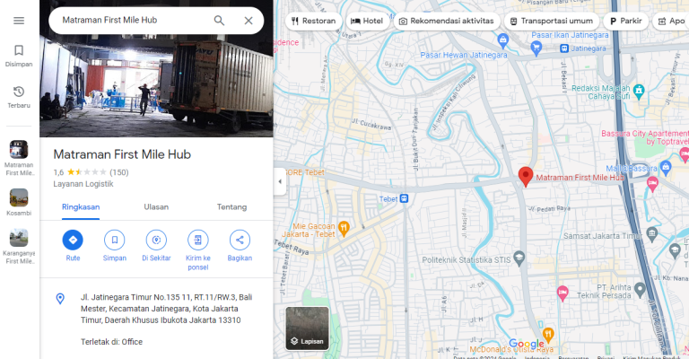 Kosambi First Mile Hub Dimana? Cek Lokasi dan Fungsinya